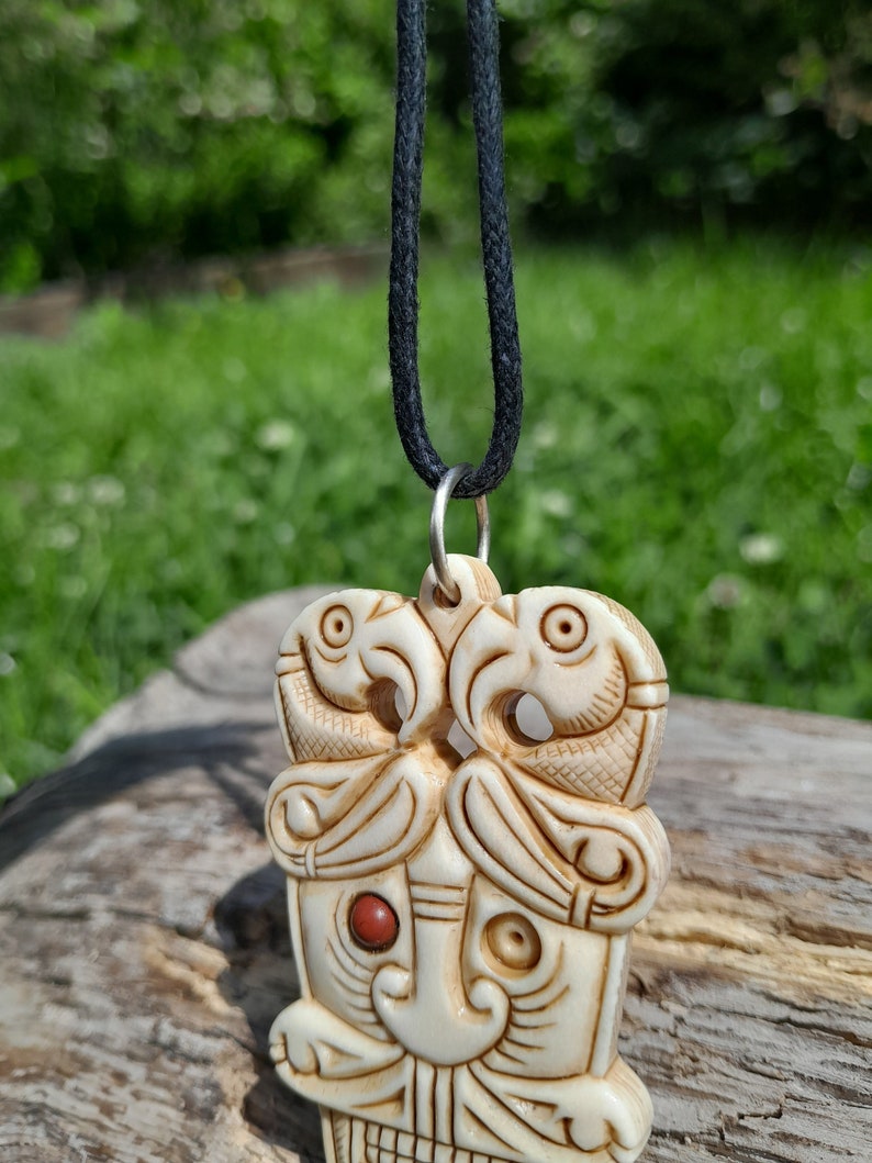 Unique Hand Carved Viking God Odin Face Pendant With Ravens, Óðinn ...