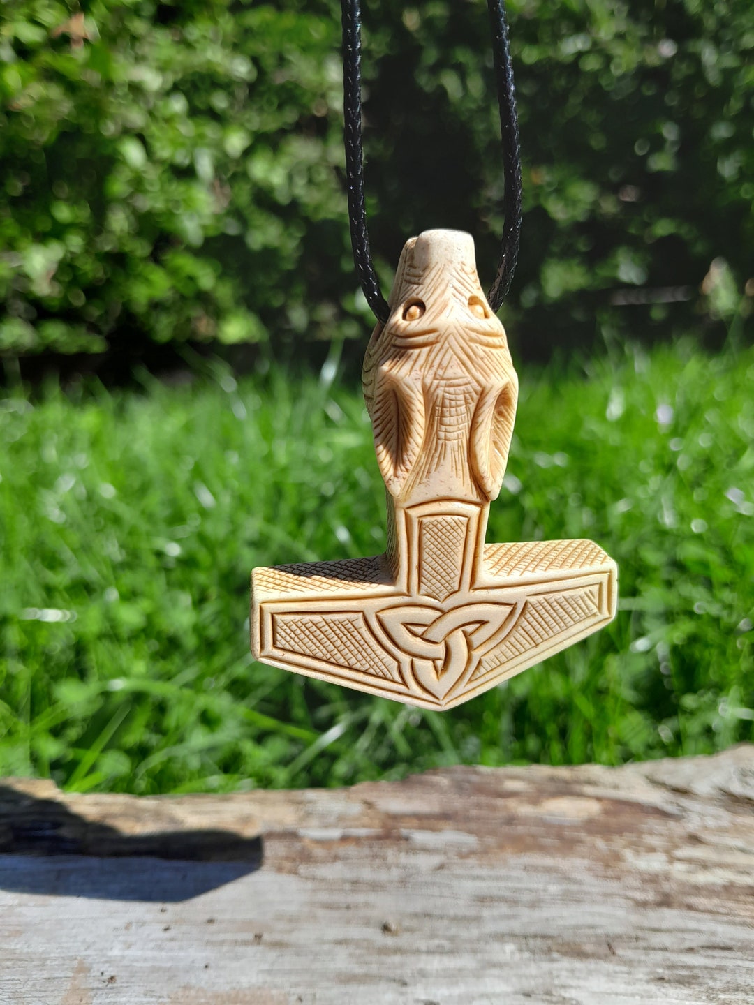 Viking Thor's Hammer Pendant. God Thor Amulet. Mjolnir Jewelry With ...