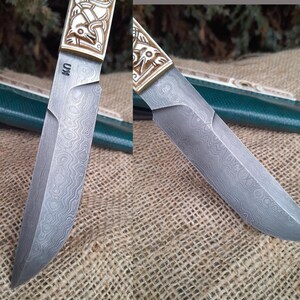 Anglo-saxon Period. Exclusive Knife With Hand-carved Bone Handle ...