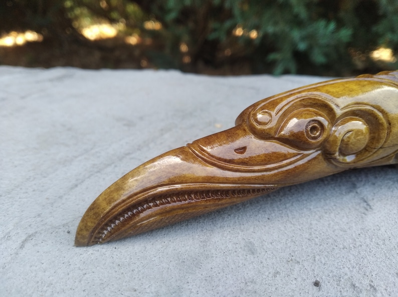 Viking Raven Handle to the Knife Dagger Hand Bone Carving - Etsy