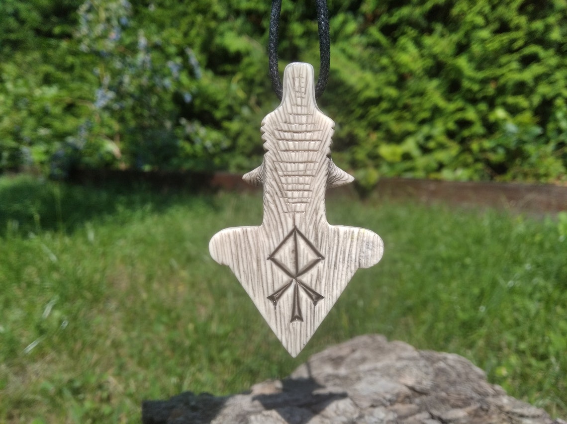 Thor's Hammer Necklace Mjolnir Amulet With Wolf Head - Etsy