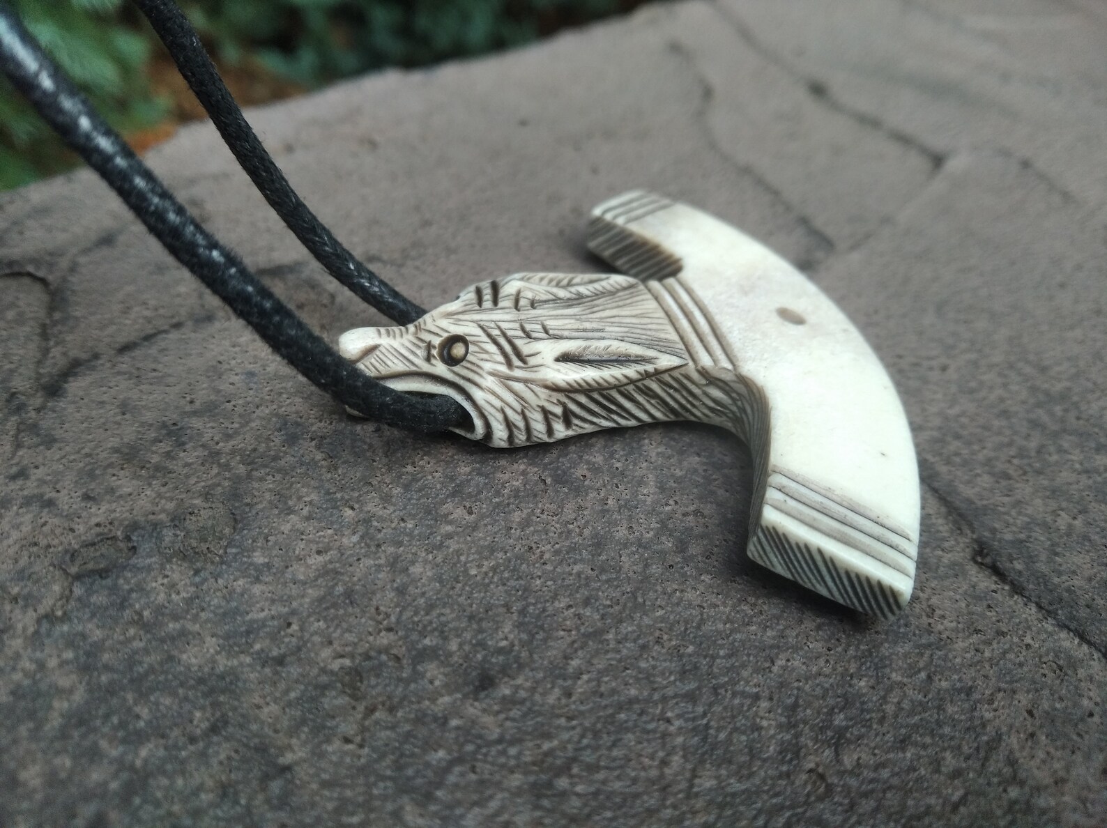 Thor's Hammer Necklace Mjolnir Amulet With Wolf Head and | Etsy