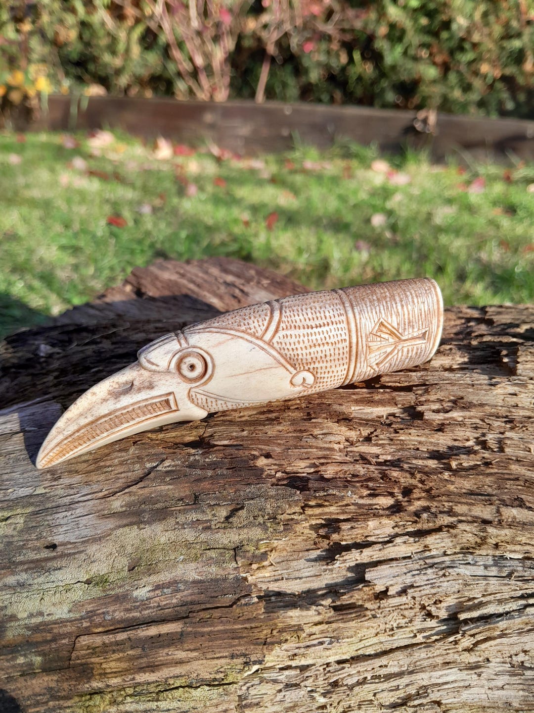 Knife Handle "raven". Viking or Norse Style. Odins Raven Head With ...