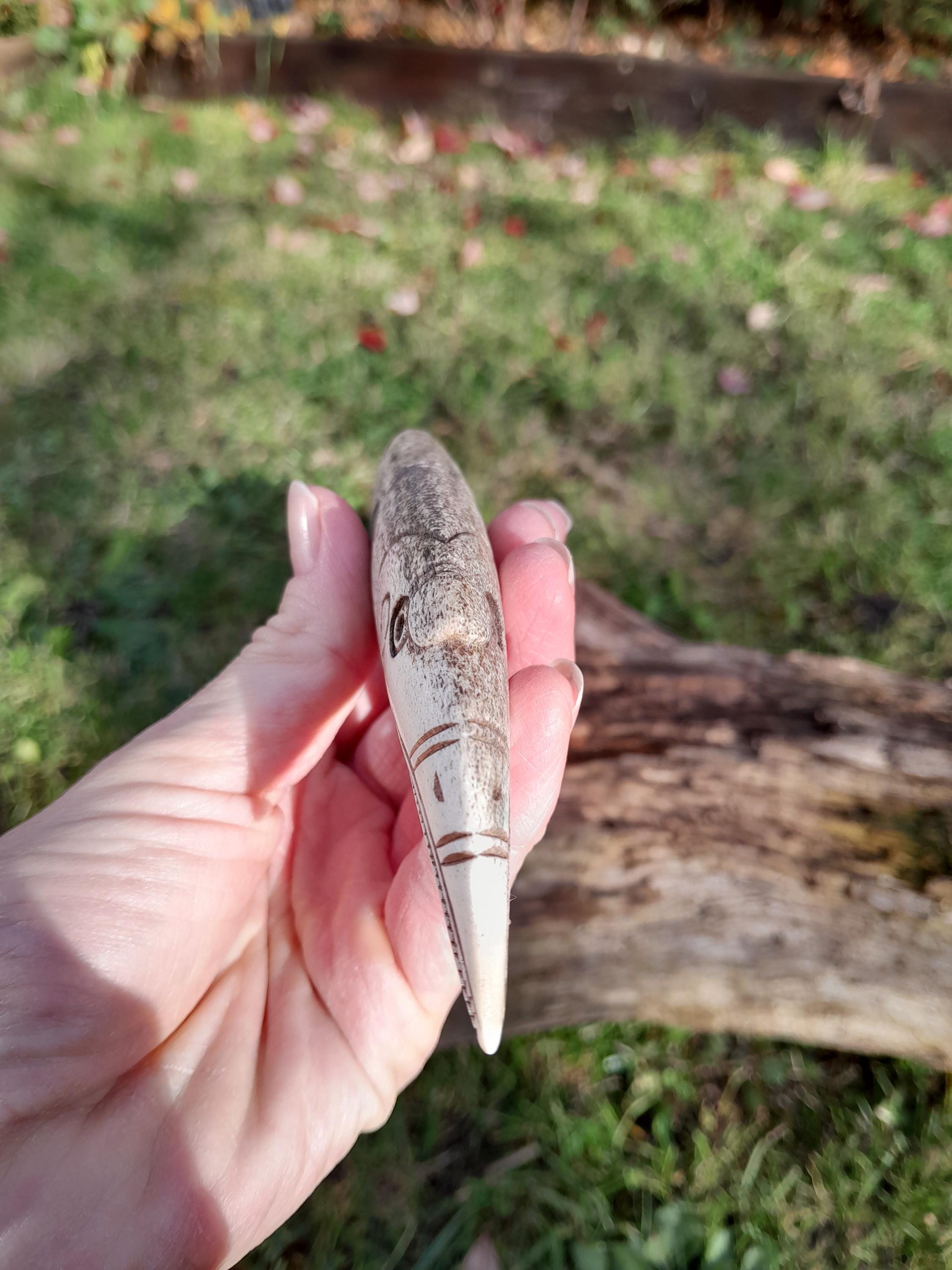 Knife Handle in the Shape of a Raven. Scandinavian Mythology Inspired ...