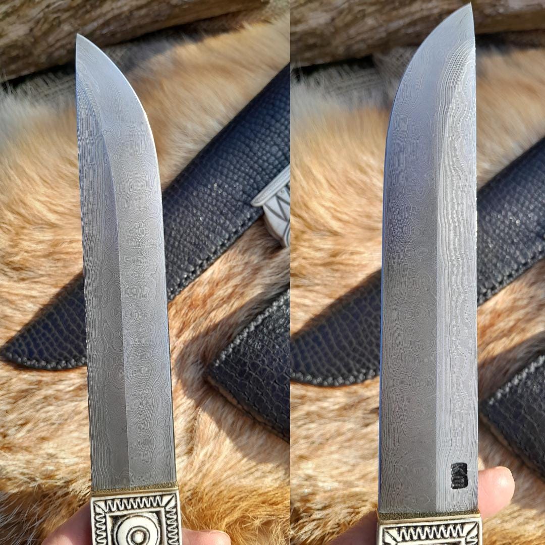 Anglo-saxon Period Seax With Leather Sheath and Knot Motifs. Exclusive ...