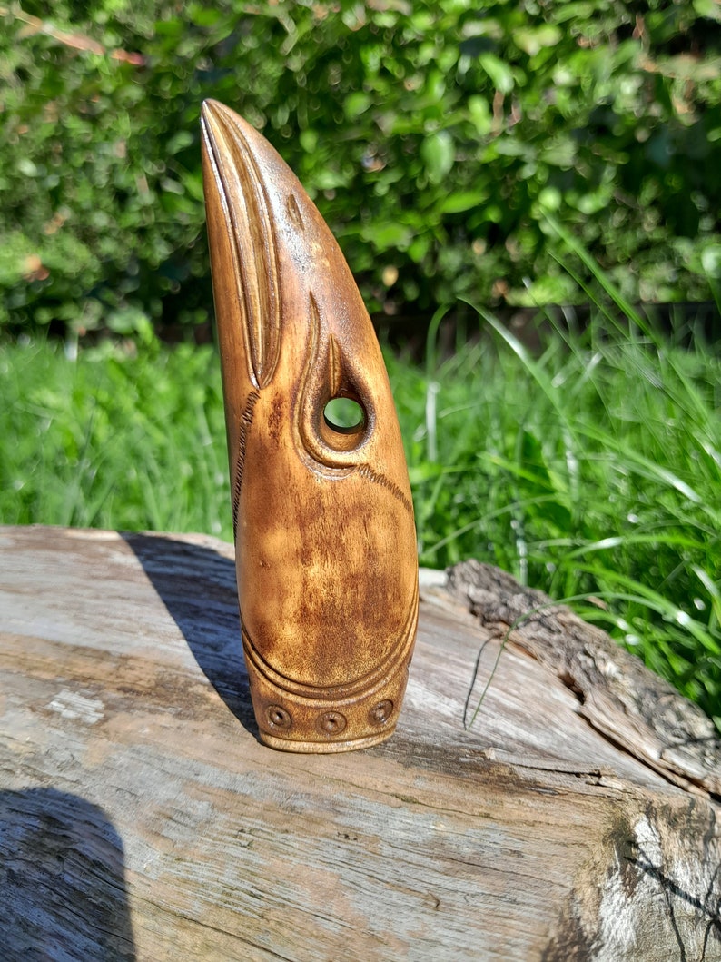 Viking Raven - Handle to the Knife. Odin Raven Head. Norse ...