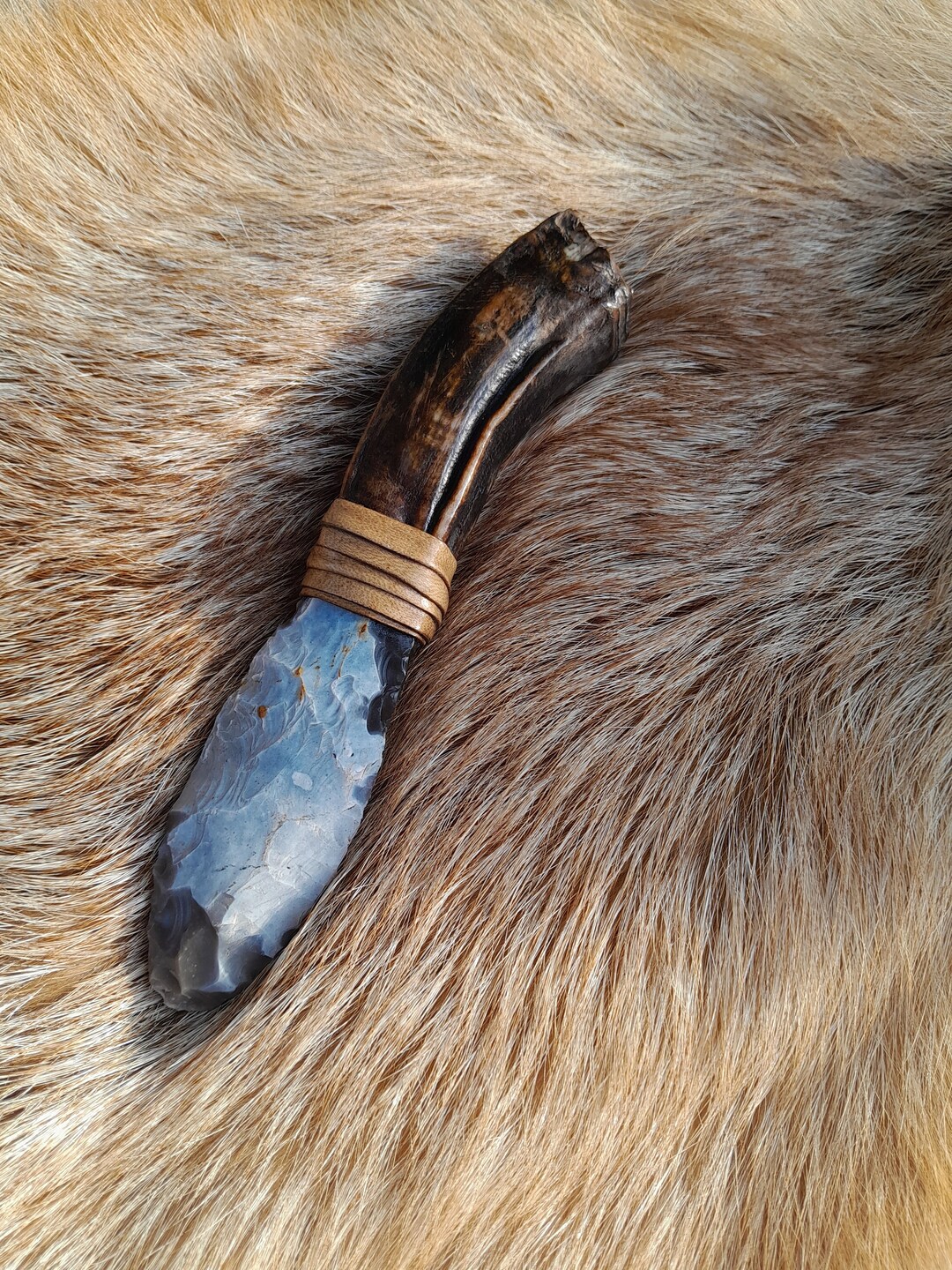 Small Neolithic Ritual/hunter Dagger With Flint Blade modern ...