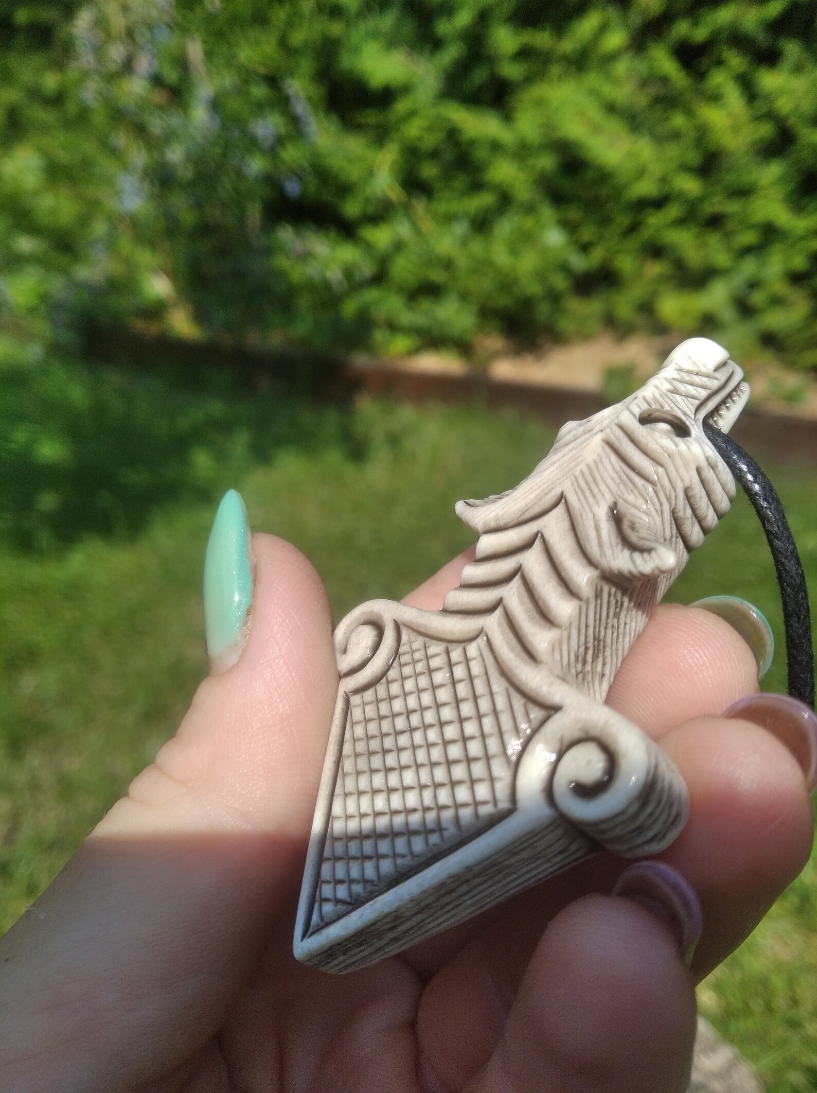 Thor's Hammer Necklace Mjolnir Amulet With Wolf Head - Etsy