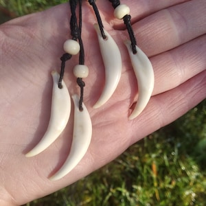 Fox Tooth Pendant, Fox Runic Necklace, Spirit Animal Totem, Norse ...