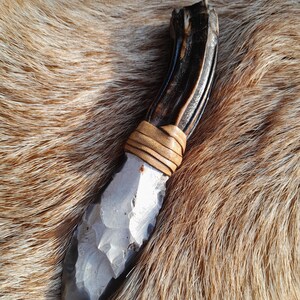 Small Neolithic Ritual/hunter Dagger With Flint Blade modern ...