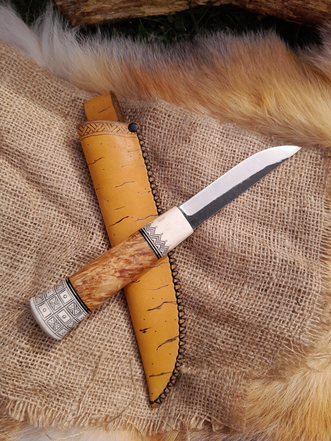 Handmade Finnish Traditional Knife puukko With Master Engraving and ...