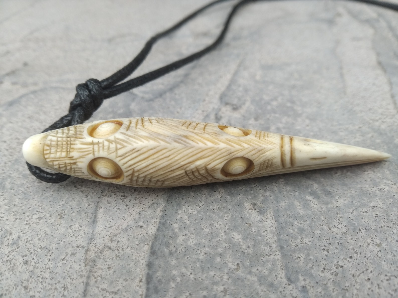 Hand Carved Dragon / Odin Raven Amulet Viking Pagan Totemic - Etsy