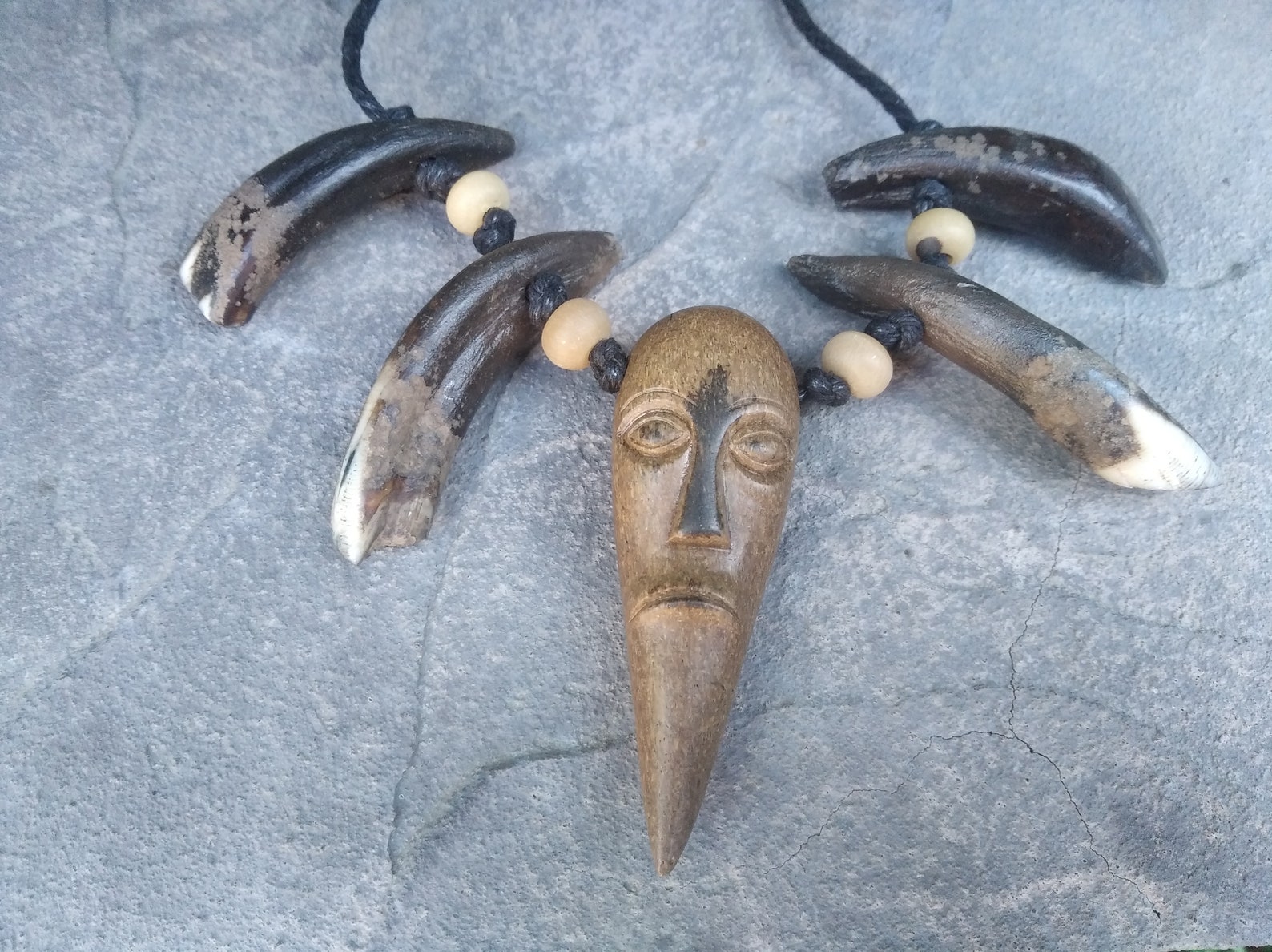 Unique Hand Carved Viking God Odin Pendant Odin's Face | Etsy