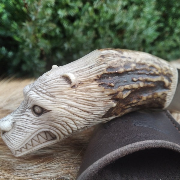 Carved Bear Knife Handle - Etsy