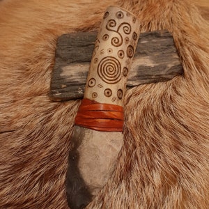 Neolithic Ritual /hunter Dagger With Flint Blade modern Reconstruction ...