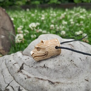 Bear Amulet. Norse Viking Berserker Warrior Pendant With Algiz ...