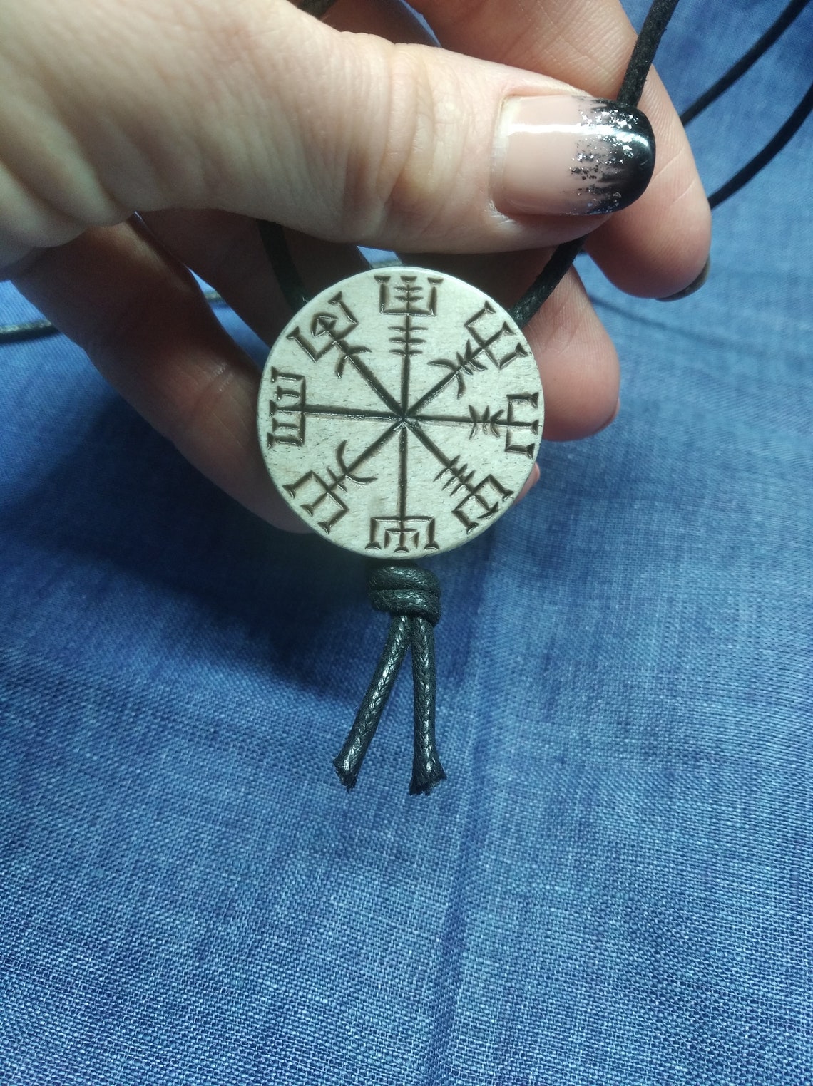 Viking Compass Vegvisir wayfinder Pendant Norse | Etsy
