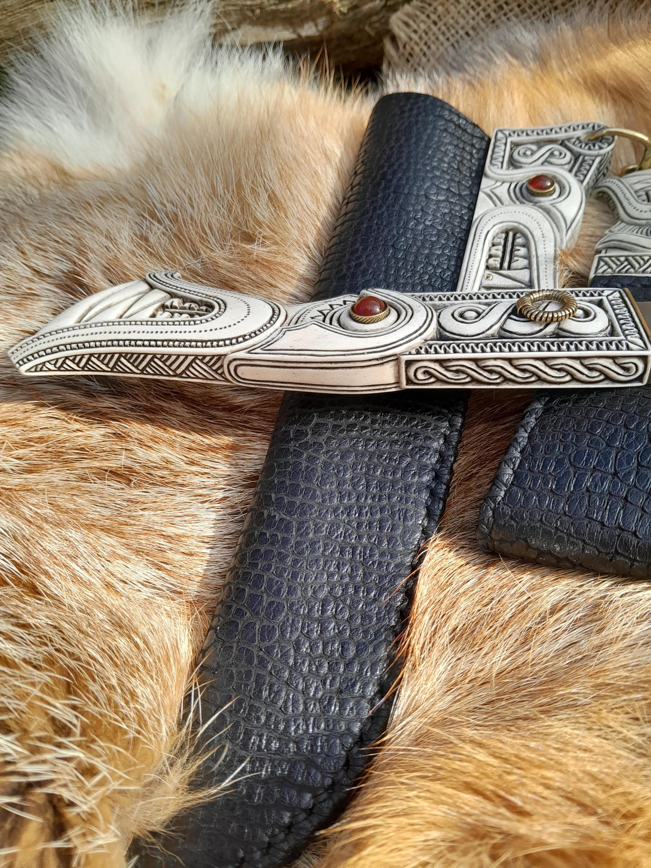 Anglo-saxon Period Seax With Leather Sheath and Knot Motifs. Exclusive ...