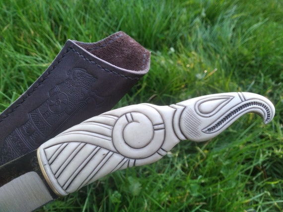 Viking Vendel Era Raven / Crow Knife Celtic Art Knife God | Etsy