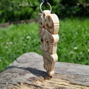 Unique Hand Carved Viking God Odin Face Pendant With Ravens, Óðinn ...