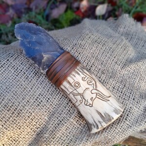 Handmade Neolithic Ritual Knife With Flint Blade modern - Etsy