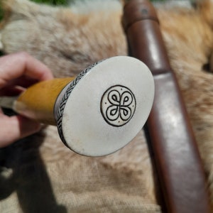 Handmade Big Leuku Knife. Sami Knife. Nordic Puukko Knife With Leather ...