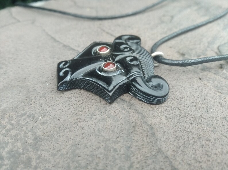 Viking Bull Head Necklace Scandinavian Jewelry. Pagan - Etsy