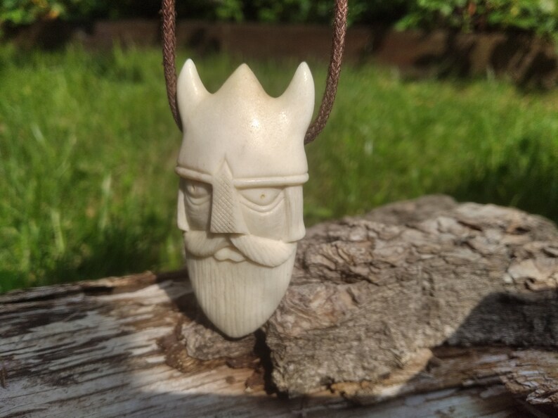 Viking Warrior Head Amulet Viking in Helmet. Norse Mythology - Etsy