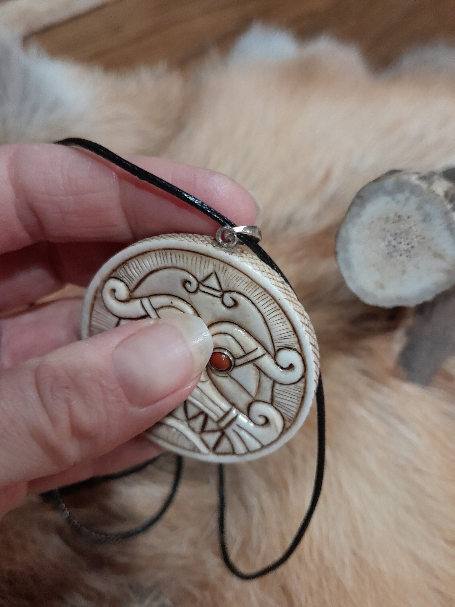 Unique Hand Carved Viking God Odin Face Pendant, Óðinn Amulet ...