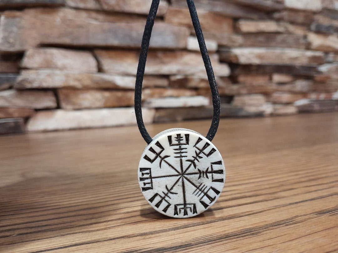 Viking Compass Vegvisir wayfinder Pendant Norse - Etsy