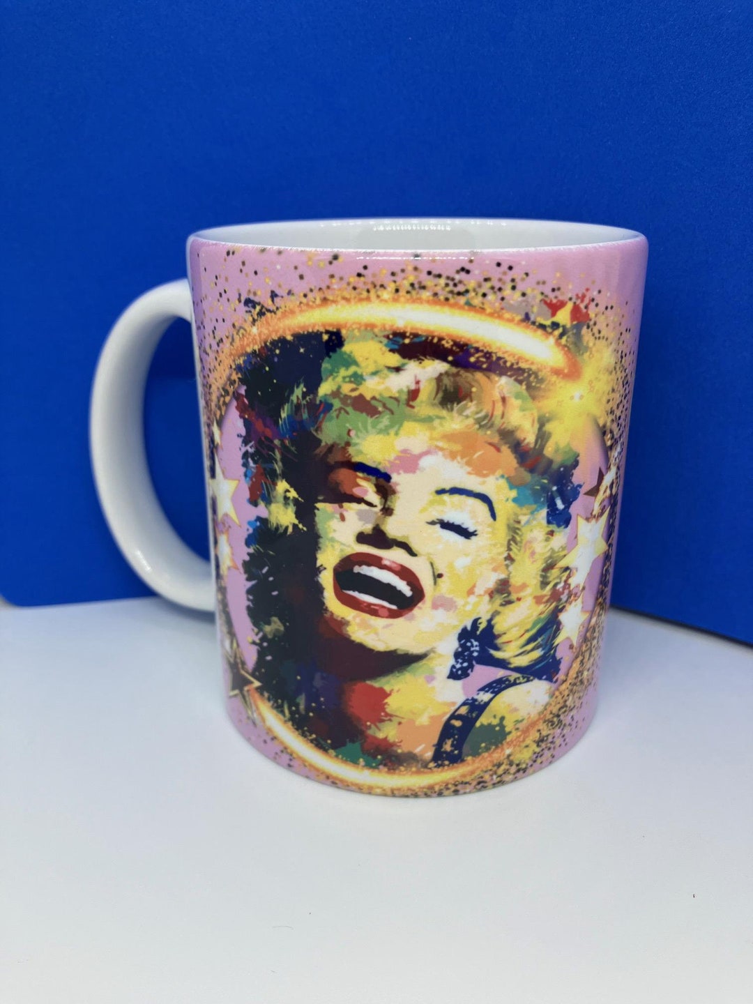 Marilyn Monroe Inspired Mug, Hollywood Star, Pop Art Design, Birthday ...