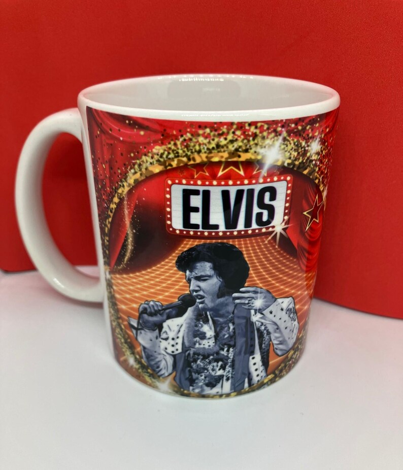 Elvis Presley Inspired Mug - King of Rock and Roll - Viva Las Vegas ...
