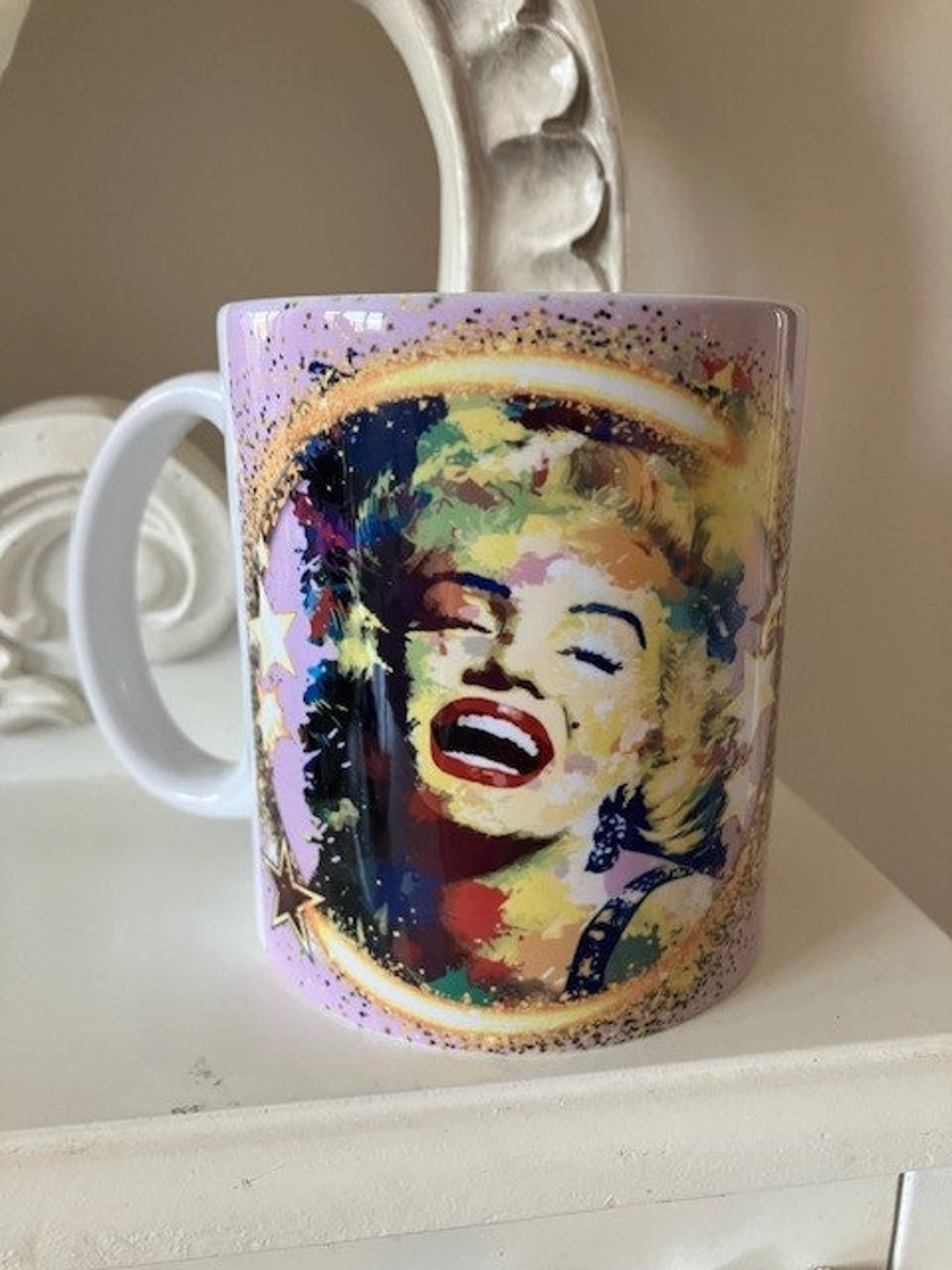 Marilyn Monroe Inspired Mug Hollywood Star Pop Art Design - Etsy
