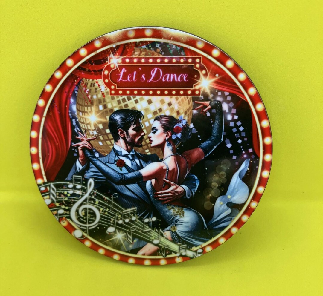 Let's Dance Coaster - Music Themed Gift - on the Dance Floor - Wood ...
