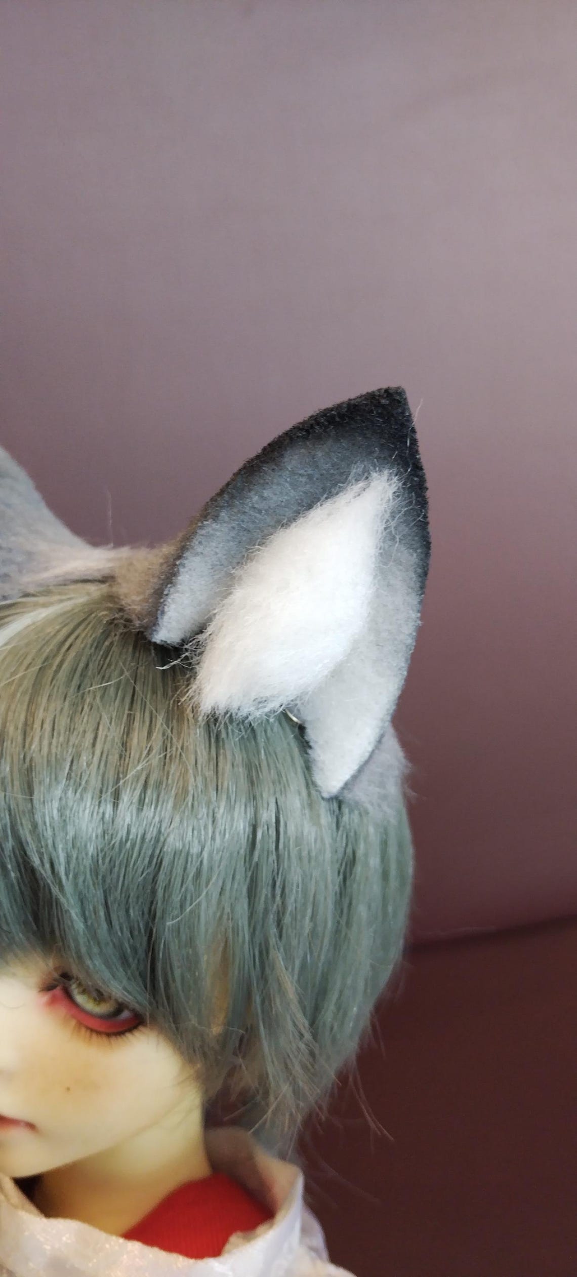 Orejas y cola de Kitsune gris magnético para BJD SD1/3 - Etsy México