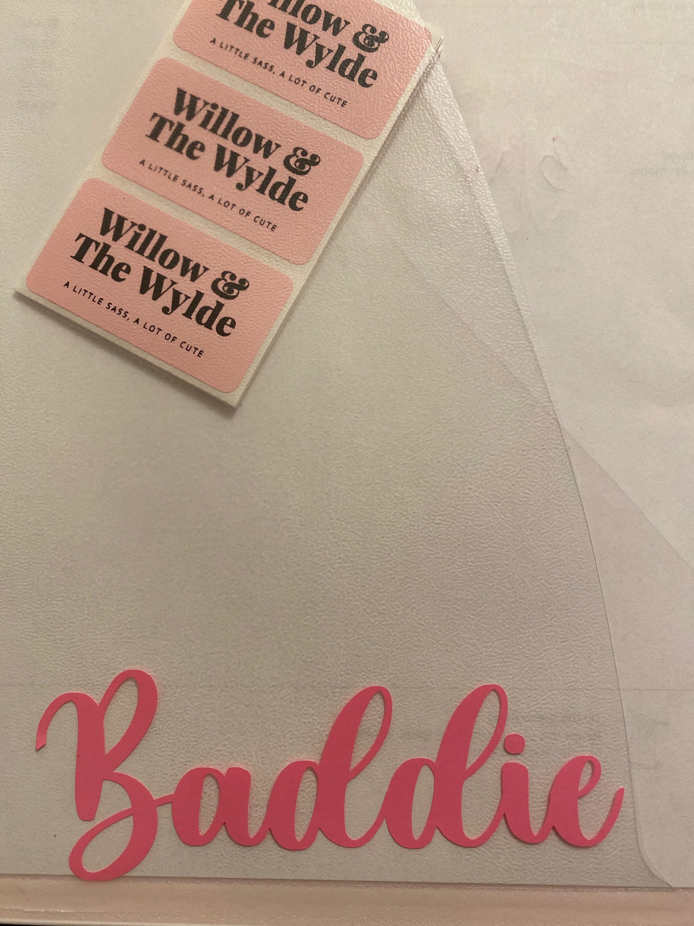 Baddie Vinyl Car Decal - Etsy