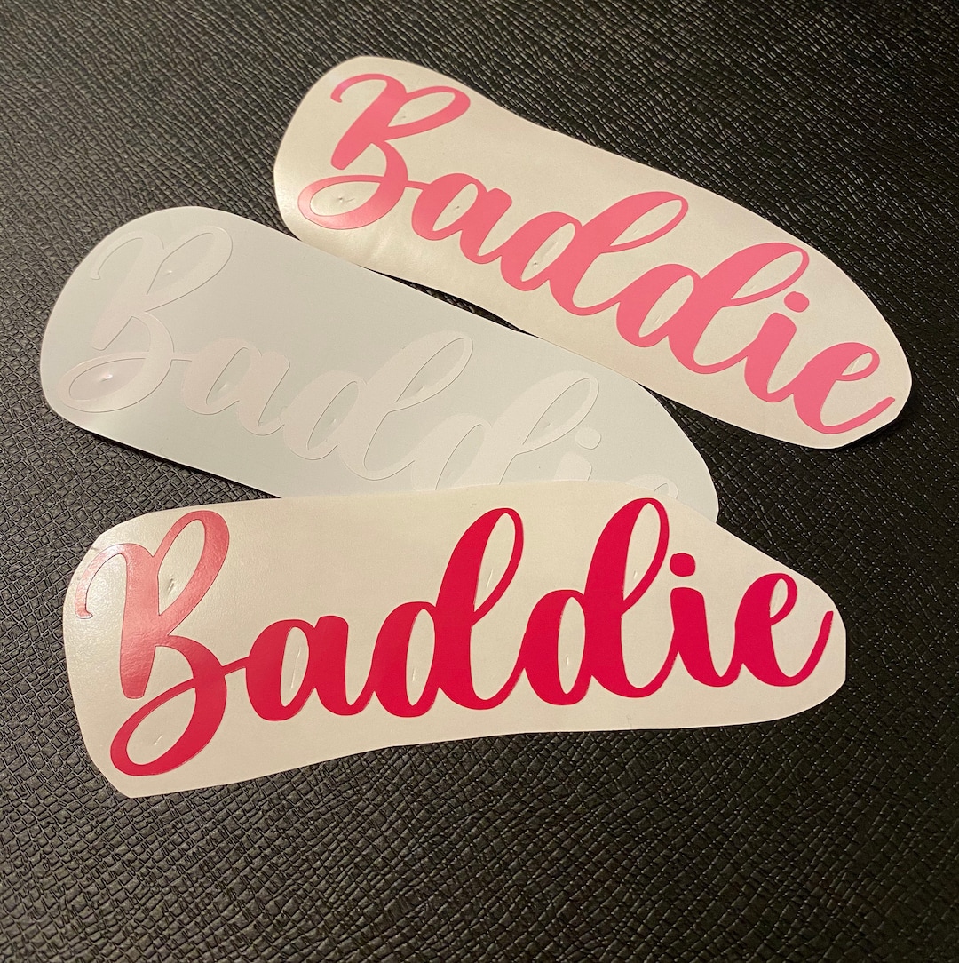 Baddie Vinyl Car Decal - Etsy