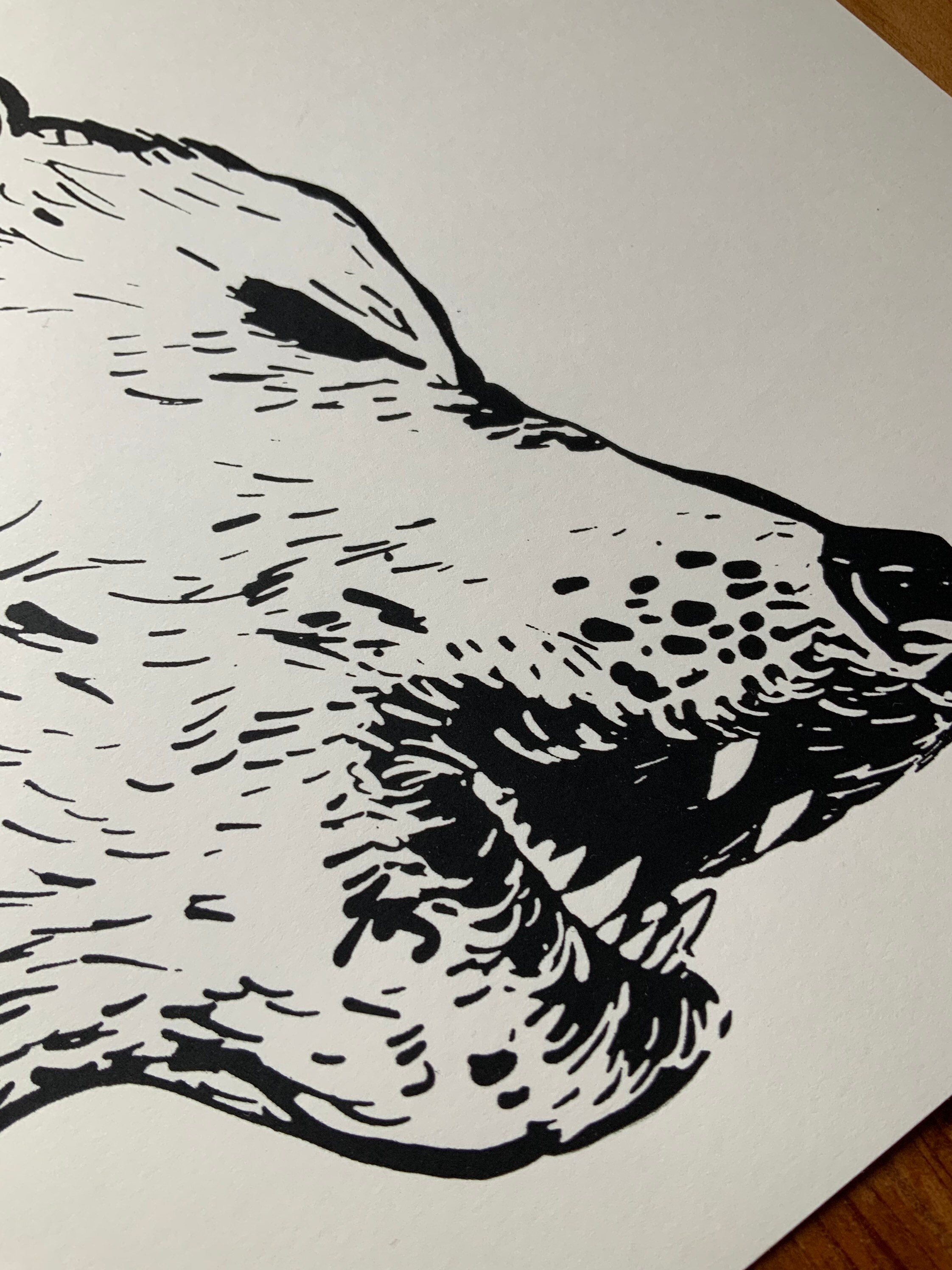She-wolf POSTER SILKSCREEN PRINTING - Etsy