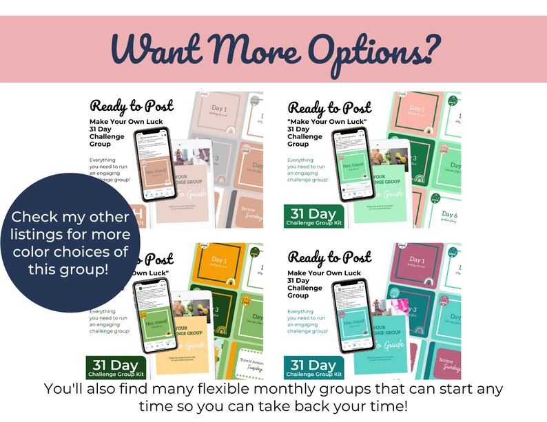 31 Day March Challenge Group Guide, Ready to Post Challenge Group on ...