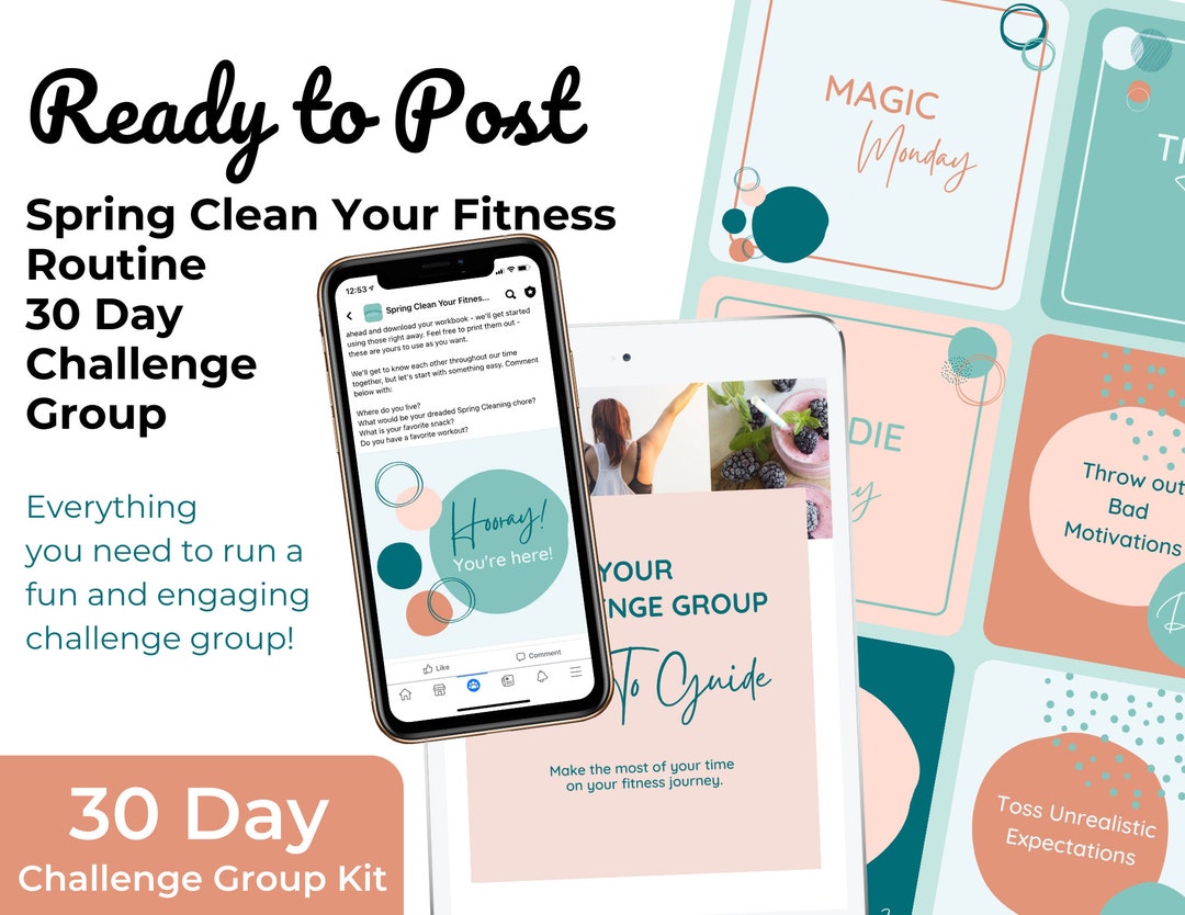 30 Day Challenge Group Guide for Health Coach, Done for You Content ...