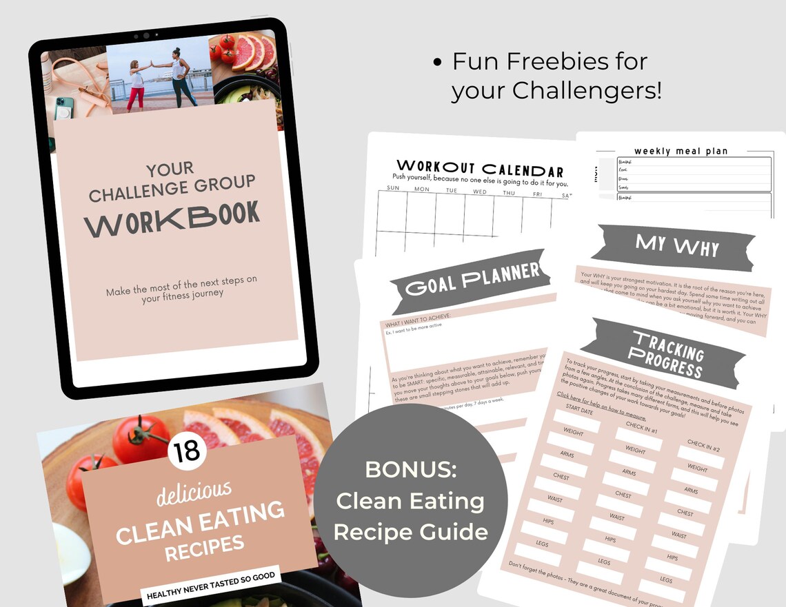 Done for You 4 Week Challenge Group Guide for Fitness Coach, Challenge ...