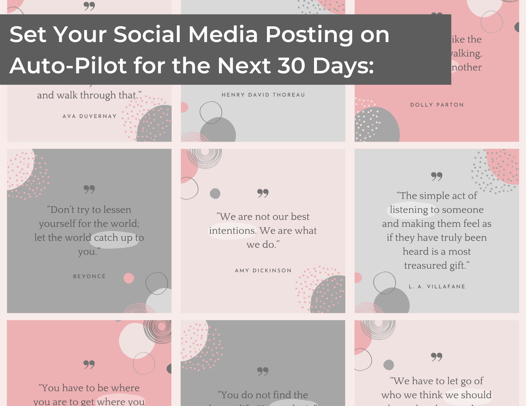 30 Done for You Inspirational Quotes for Social Media Posts, Ready to ...