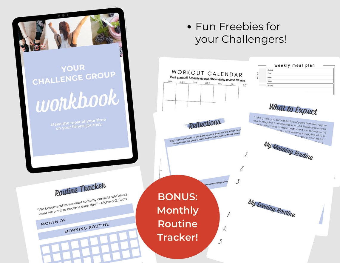 Edit in Canva July Challenge Group Guide, 31 Day July Group on Morning ...