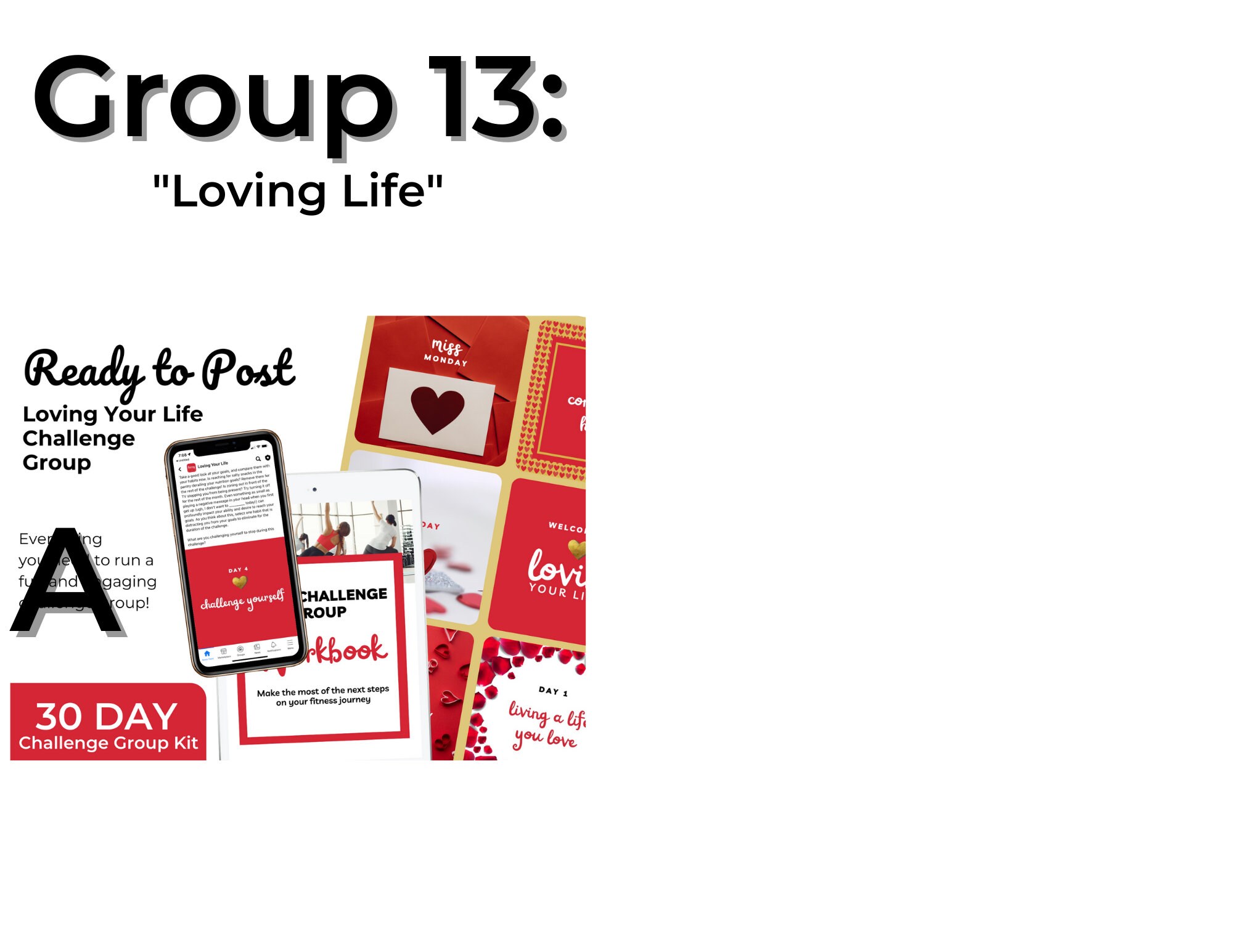 Editable Monthly Wellness Challenge Group Guide Bundle, 30 Day ...