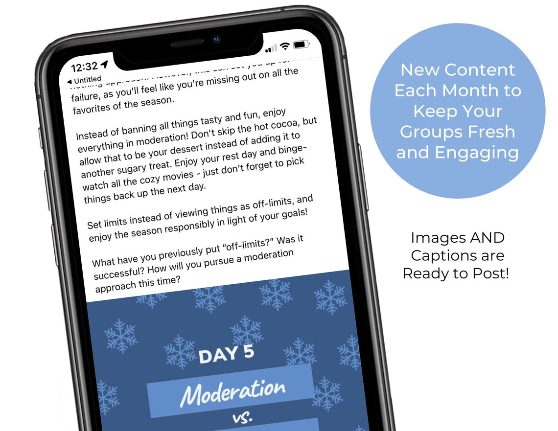 Canva Template for Winter Challenge Group Editable Social - Etsy