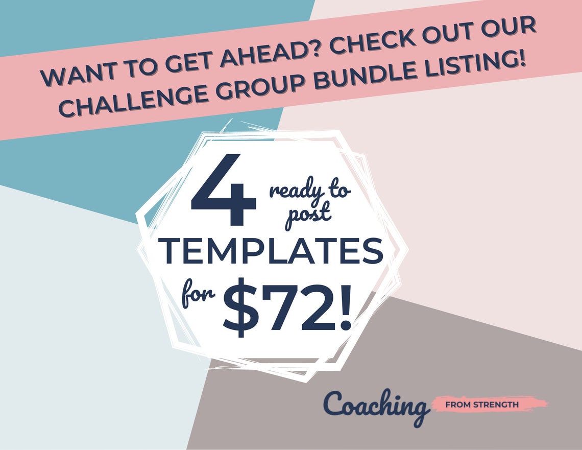 Spring Challenge Group Guide, April Fitness Challenge Template, 30 Day ...