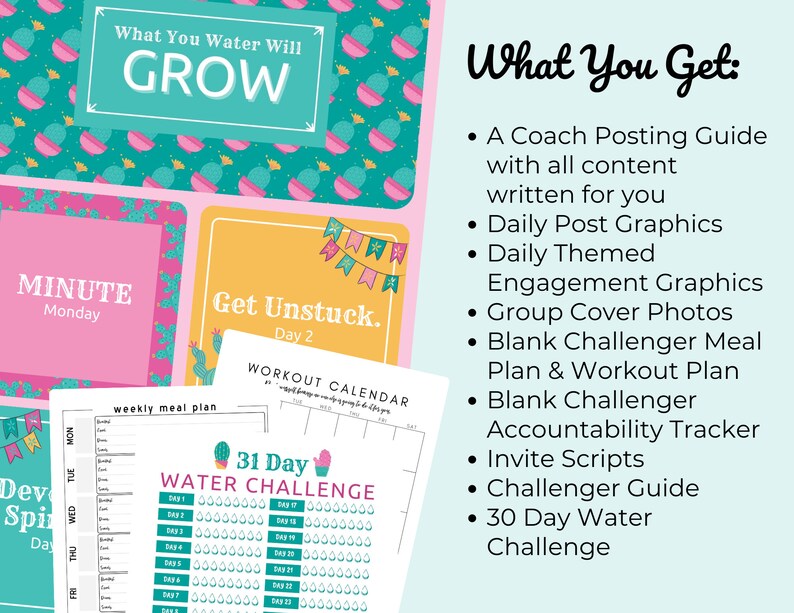 Fully Editable in CANVA May Challenge Group Guide, 31 Day Challenge for ...