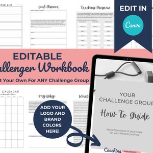 EDITABLE Challenge Group Bonus Files, Challenger Workbook for ANY ...