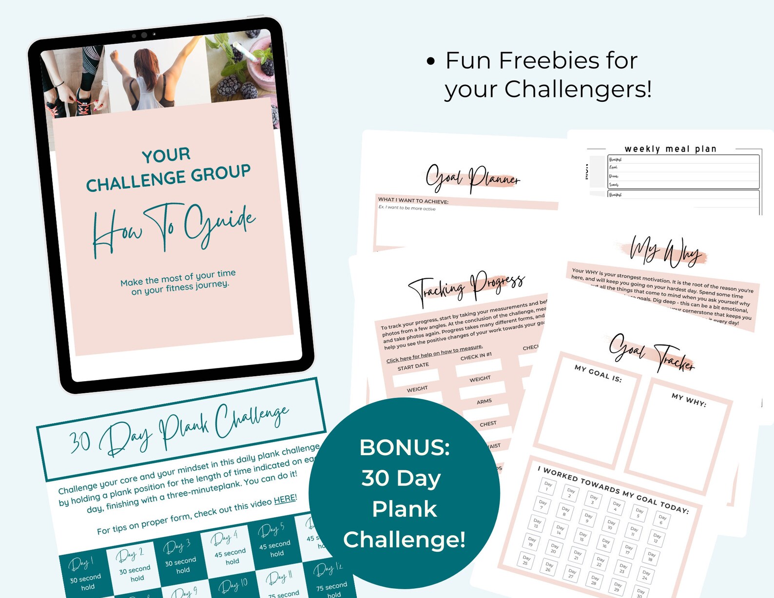 30 Day Challenge Group Guide for Health Coach, Done for You Content ...