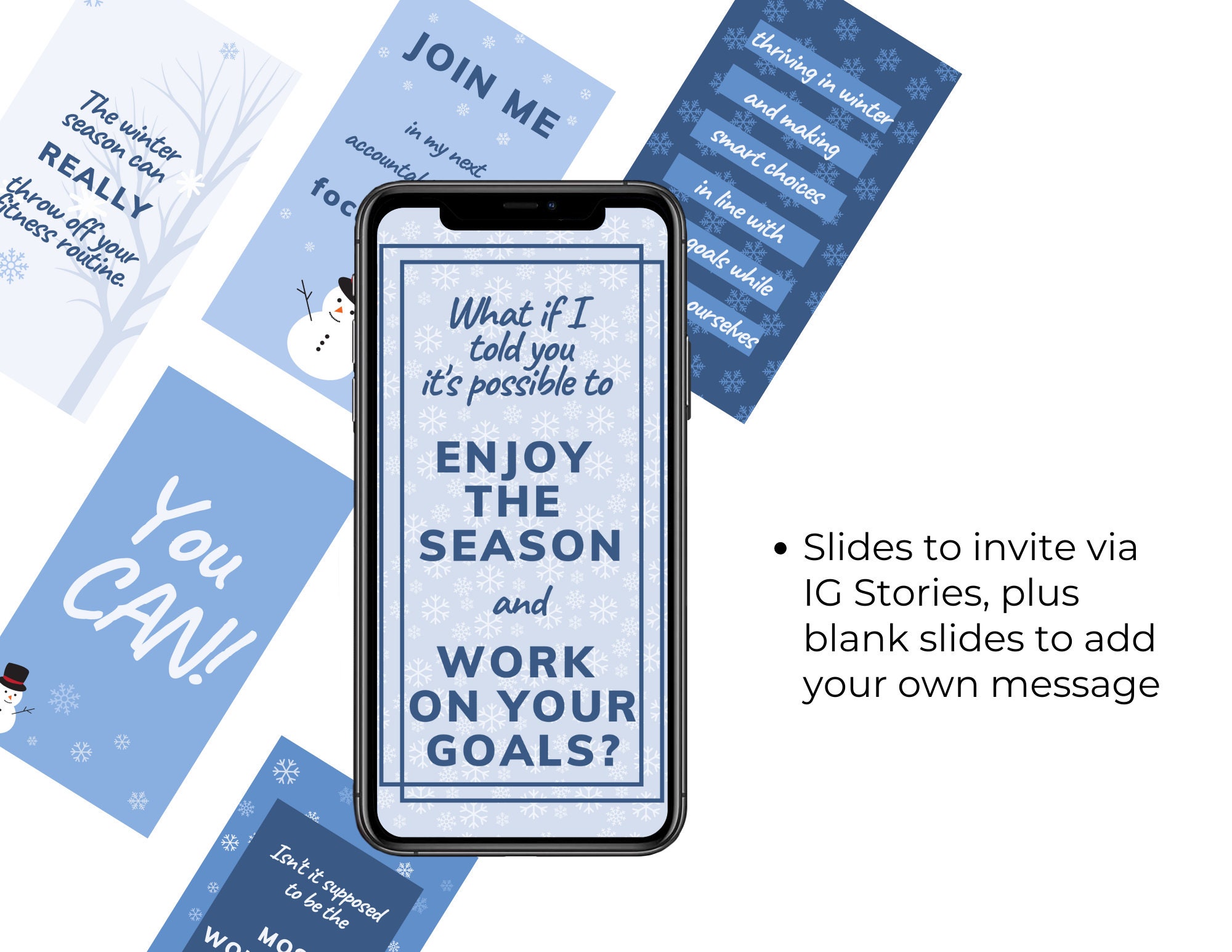 Canva Template for Winter Challenge Group Editable Social - Etsy